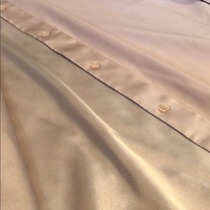 Express | Tops | Nwt Pink Button Down Silky Inside Dress Shirt | Poshmark